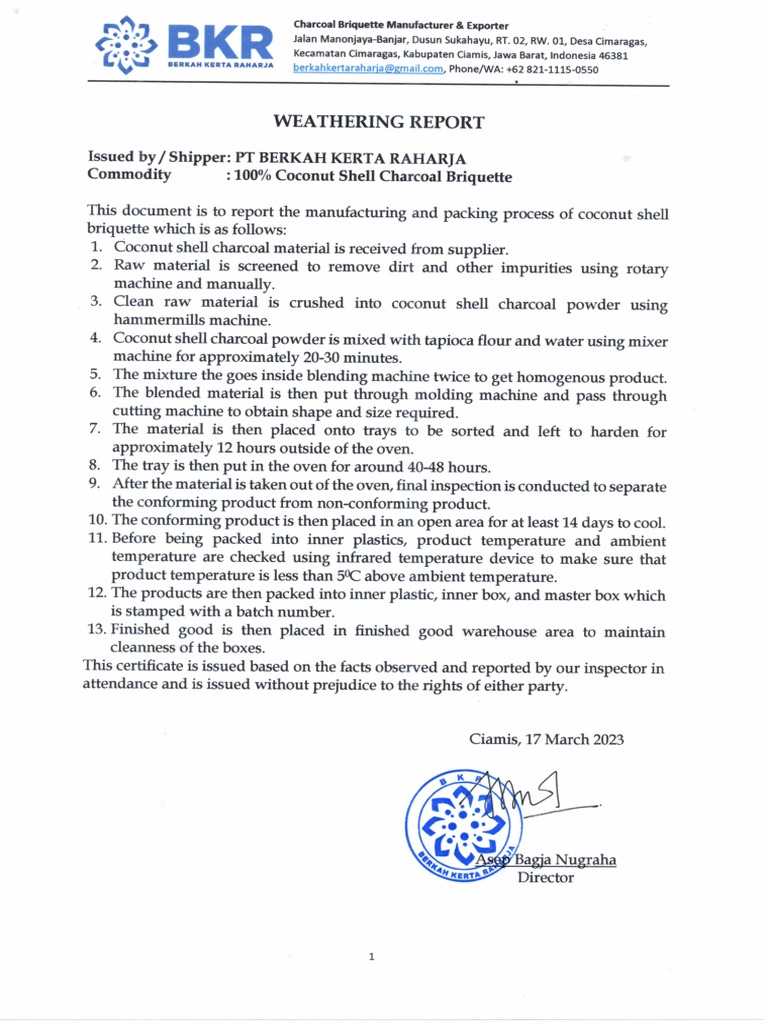 Weathering Report | PDF