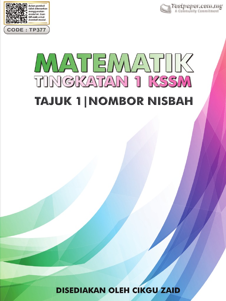 Nombor Nisbah Matematik Tingkatan 1 | PDF