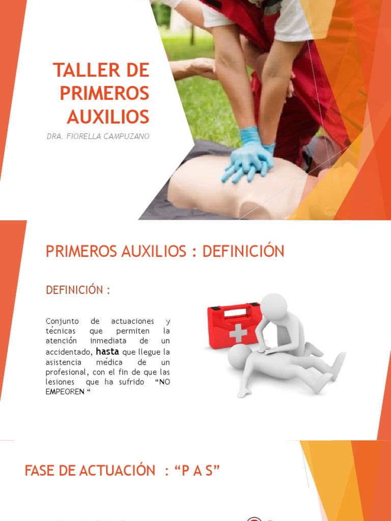 Primeros Auxilios | PDF | Herida | Reanimación cardiopulmonar