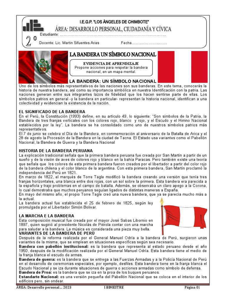 La Bandera Un Símbolo Nacional | PDF | Nación | Símbolos nacionales