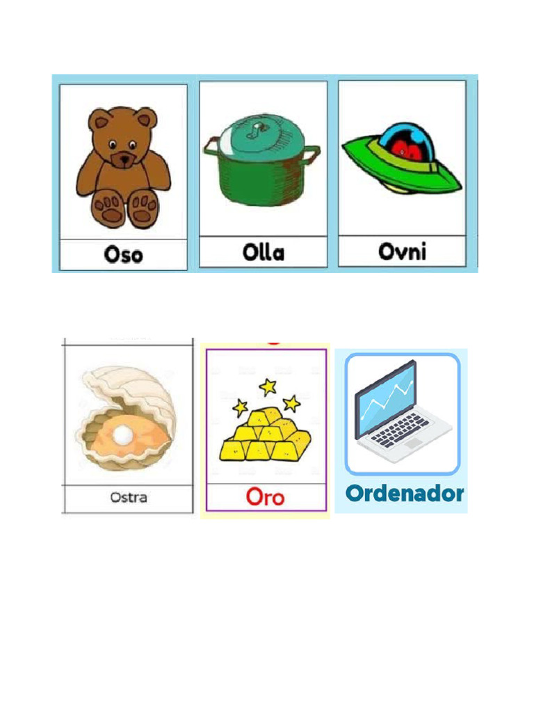 Objetos Con Letra o | PDF