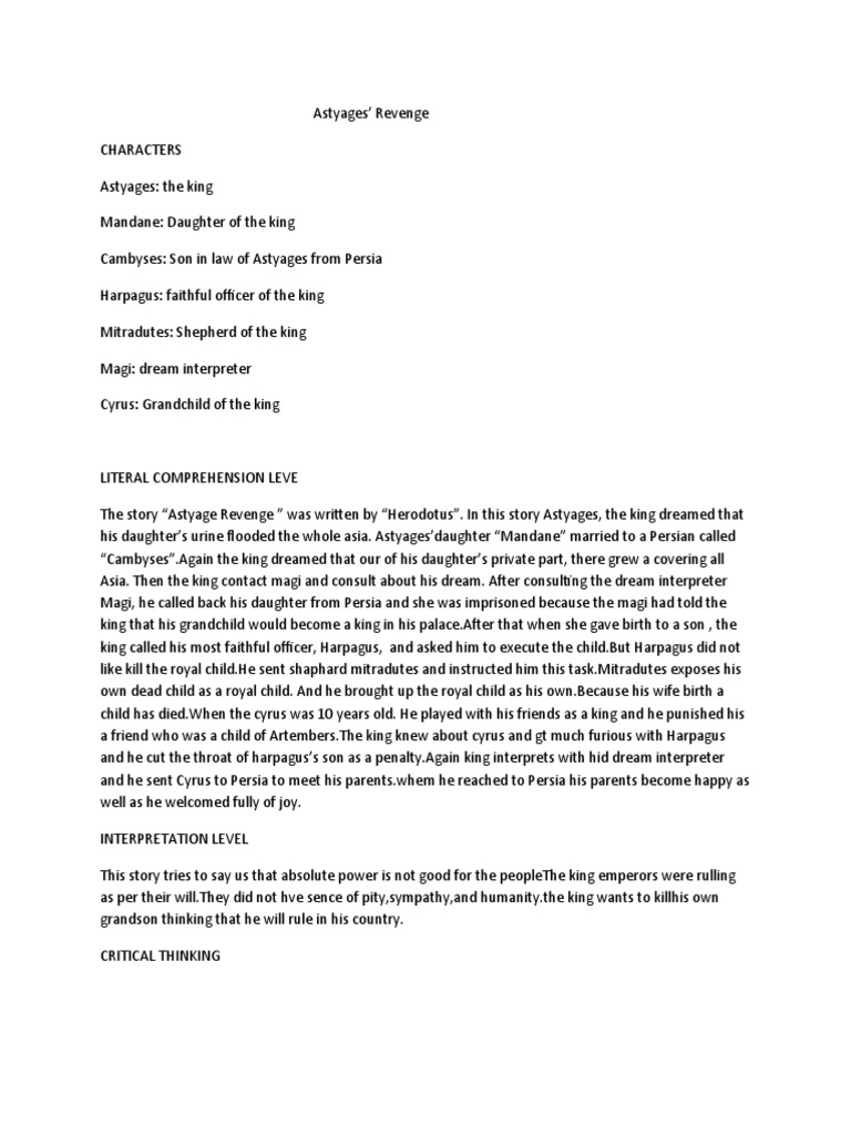 Astyages' Revenge | PDF | Cyrus The Great
