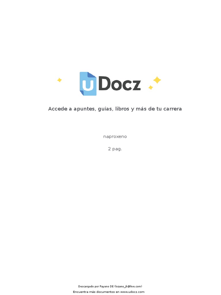 Naproxeno 460960 Downloable 3031225 | PDF