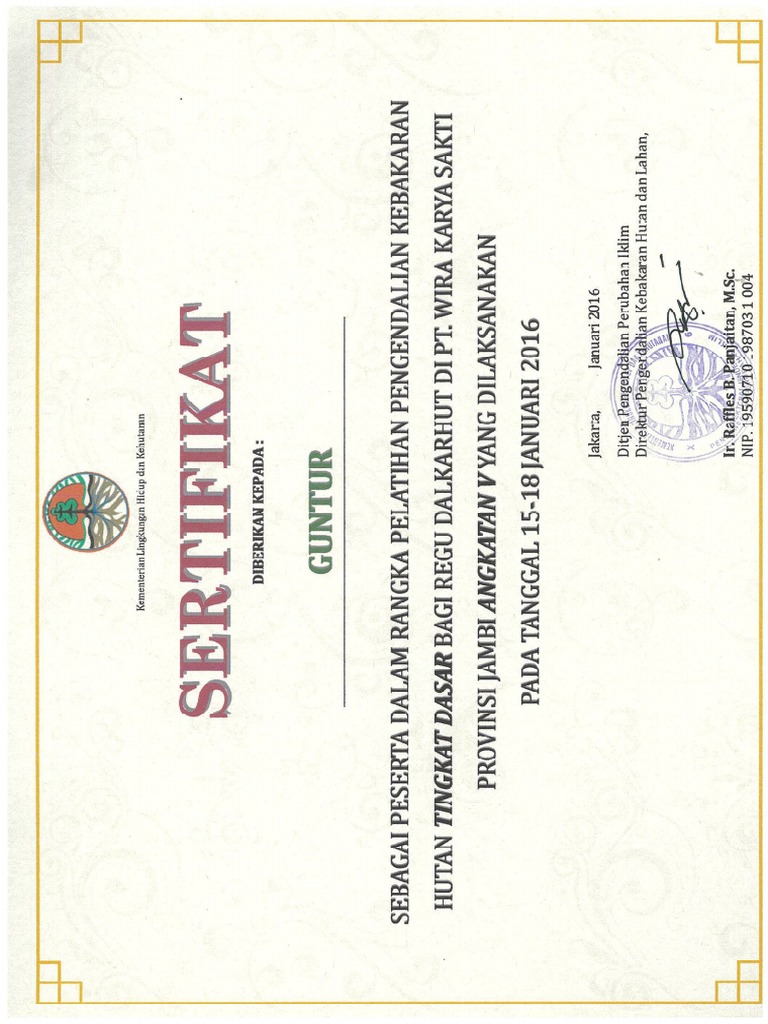 Sertifikat Guntur | PDF
