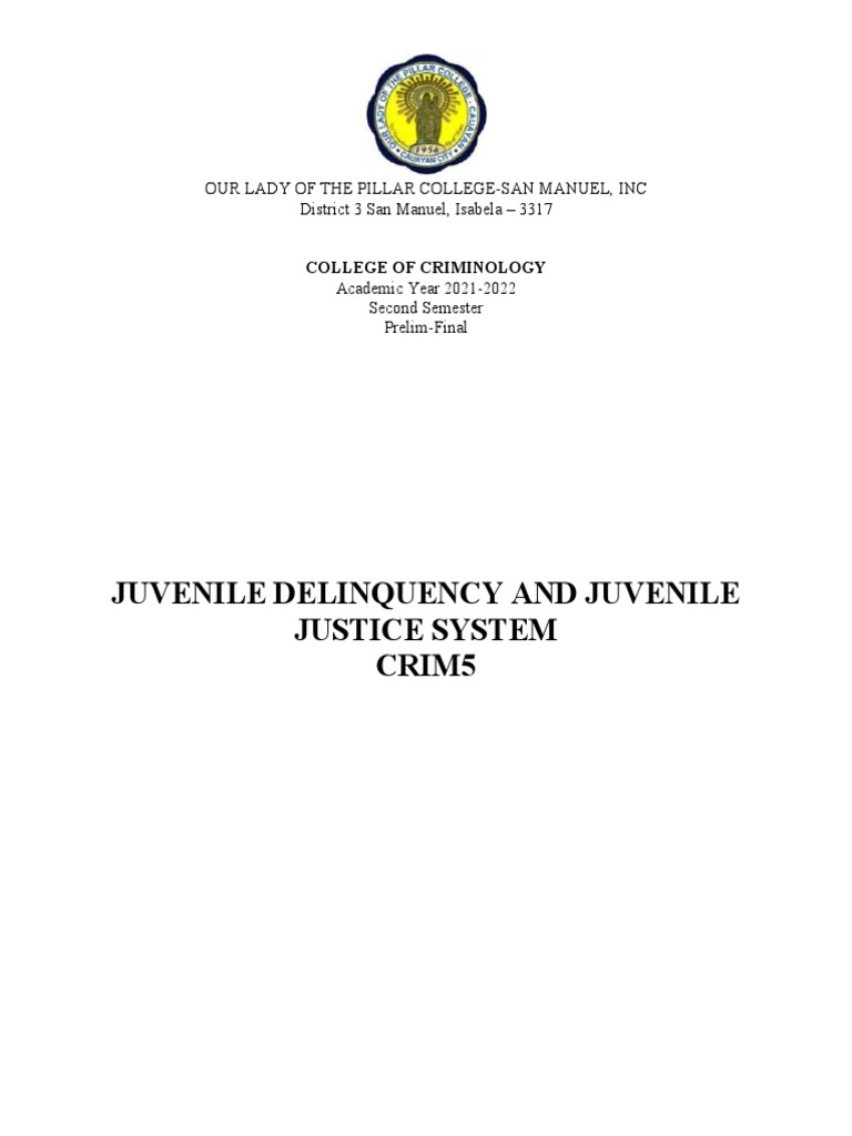 Juvenile Handouts | PDF | Juvenile Delinquency | Juvenile Court