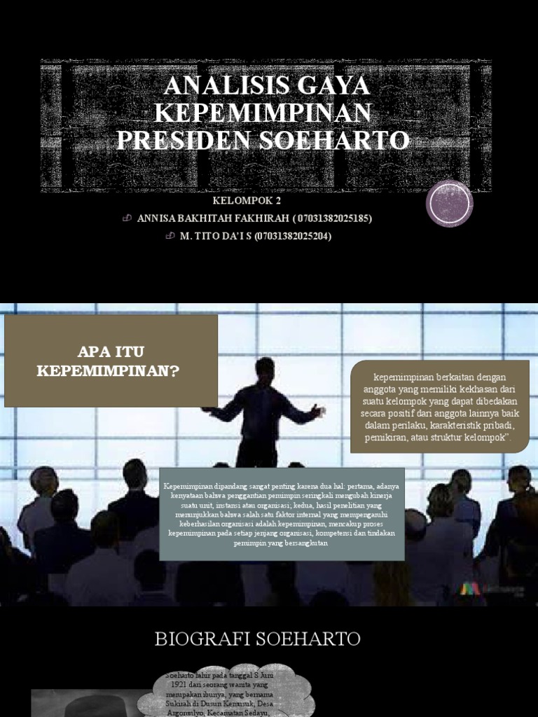 Analisis Gaya Kepemimpinan Presiden Soeharto | PDF
