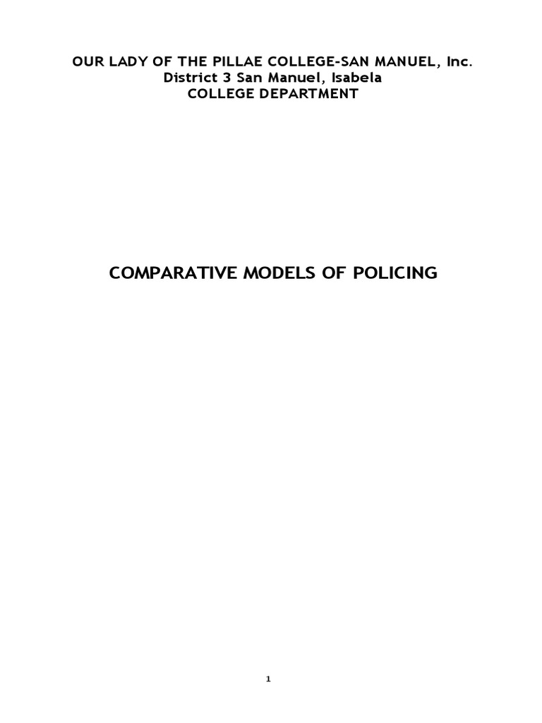 Lea2 Module Pdf Globalization Police