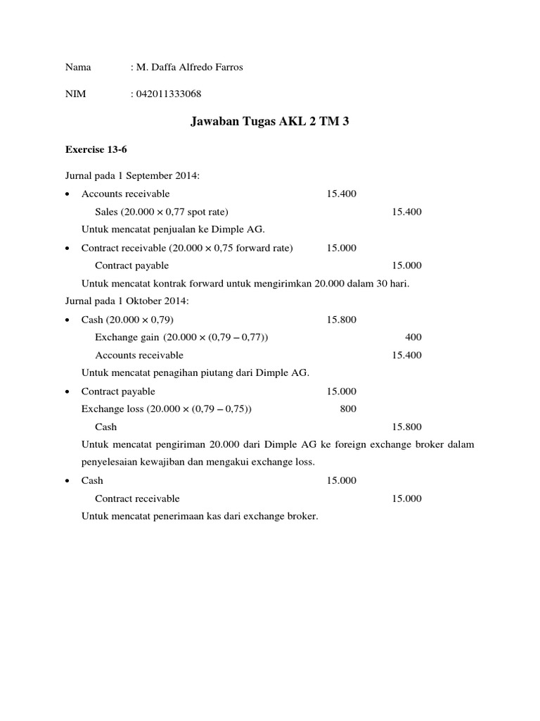 M. Daffa Alfredo Farros - Assignment 3 AKL 2 | PDF