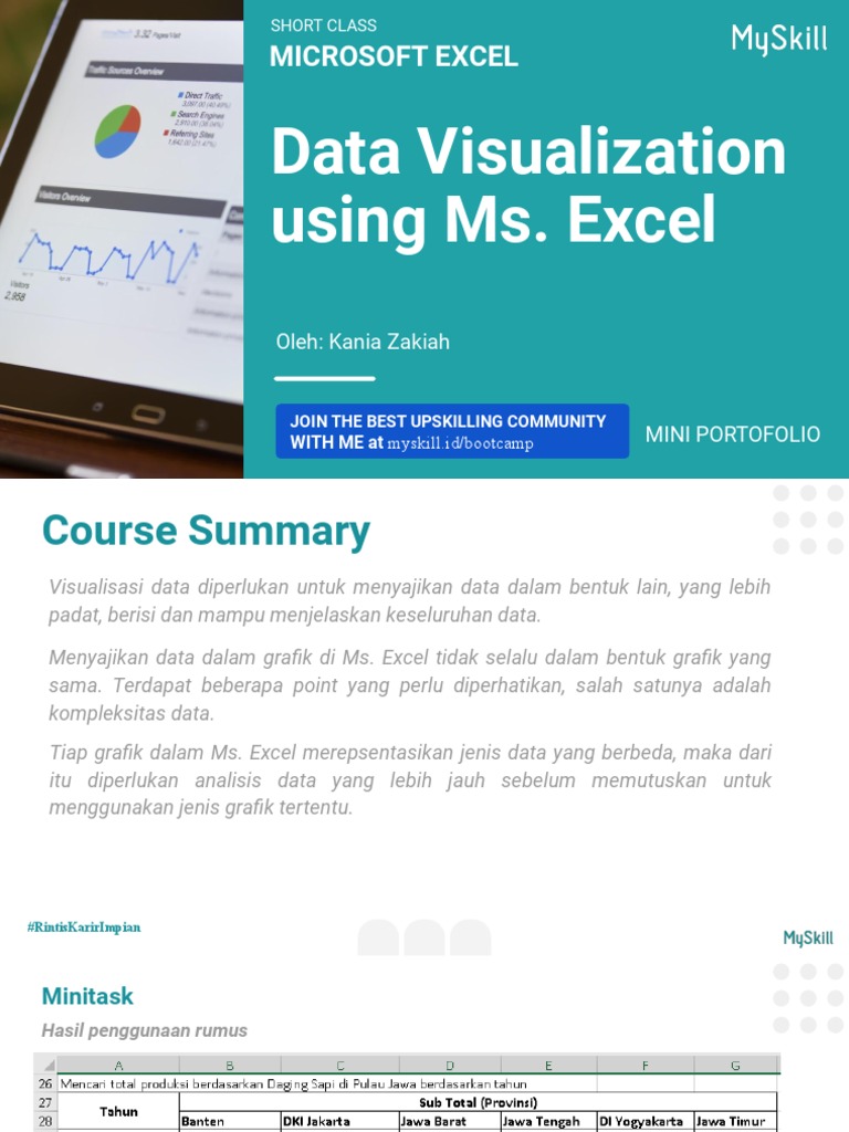 Data Visualization Using Ms. Excel | PDF