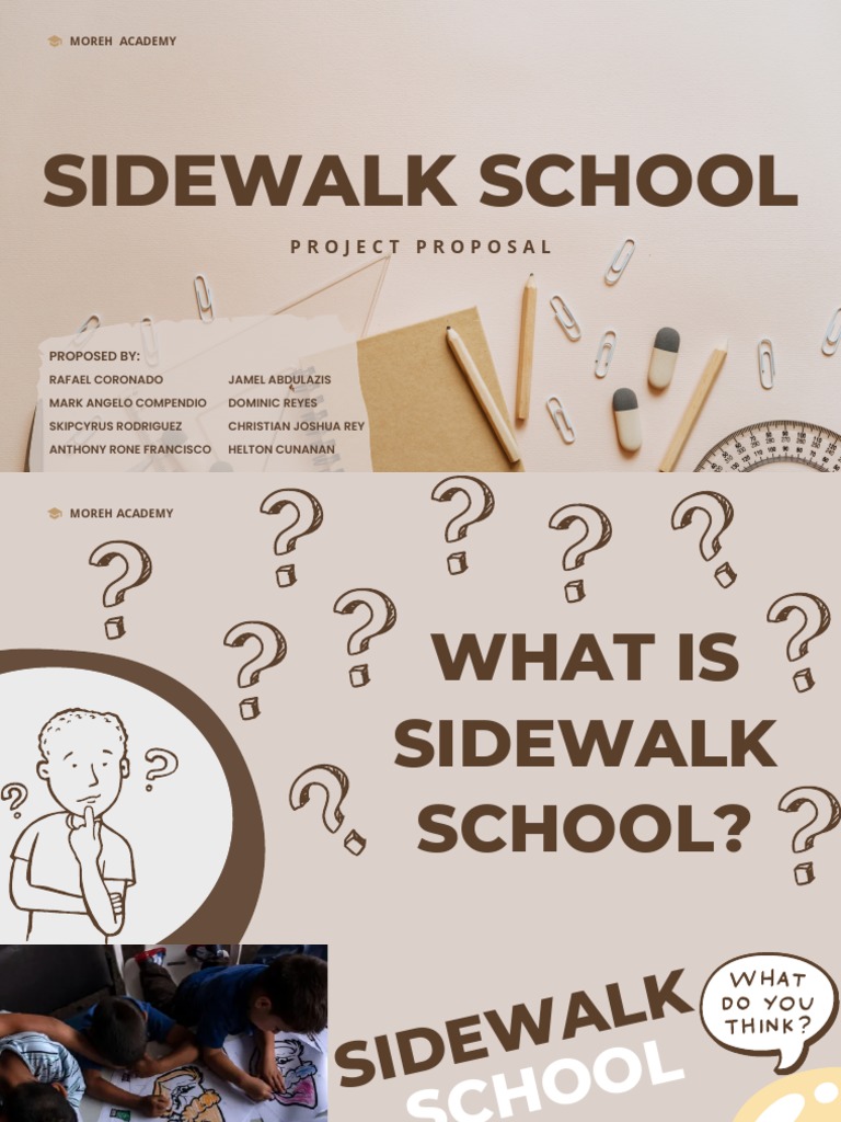 Projet Proposal Sidewalk School | PDF