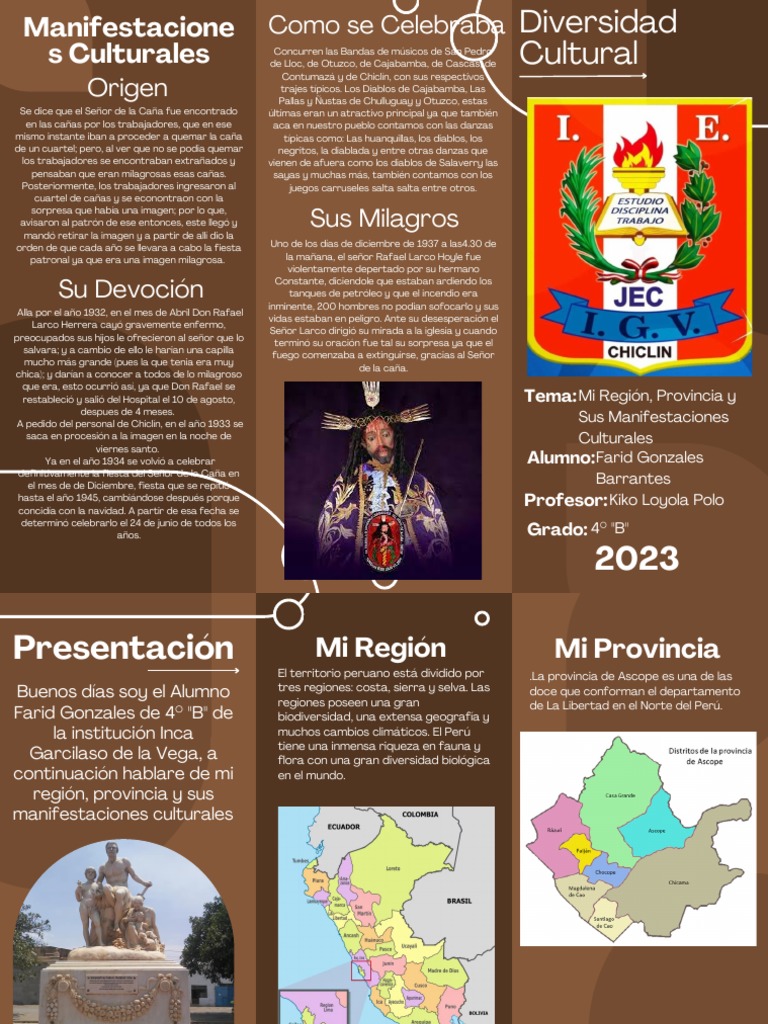 Brown Creative World City Tour Trifold Brochure | PDF | Perú