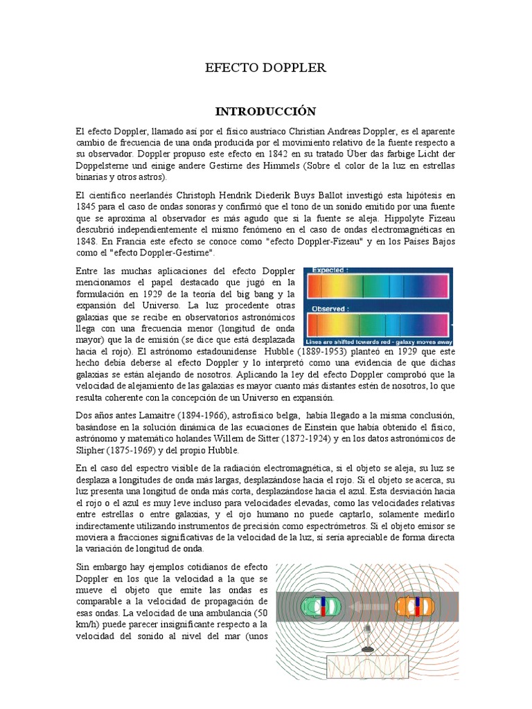 Efecto Doppler | PDF | Efecto Doppler | Ultrasonido