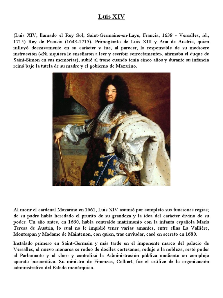 Luis XIV: el Rey Sol que transformó Francia en una potencia hegemónica ...