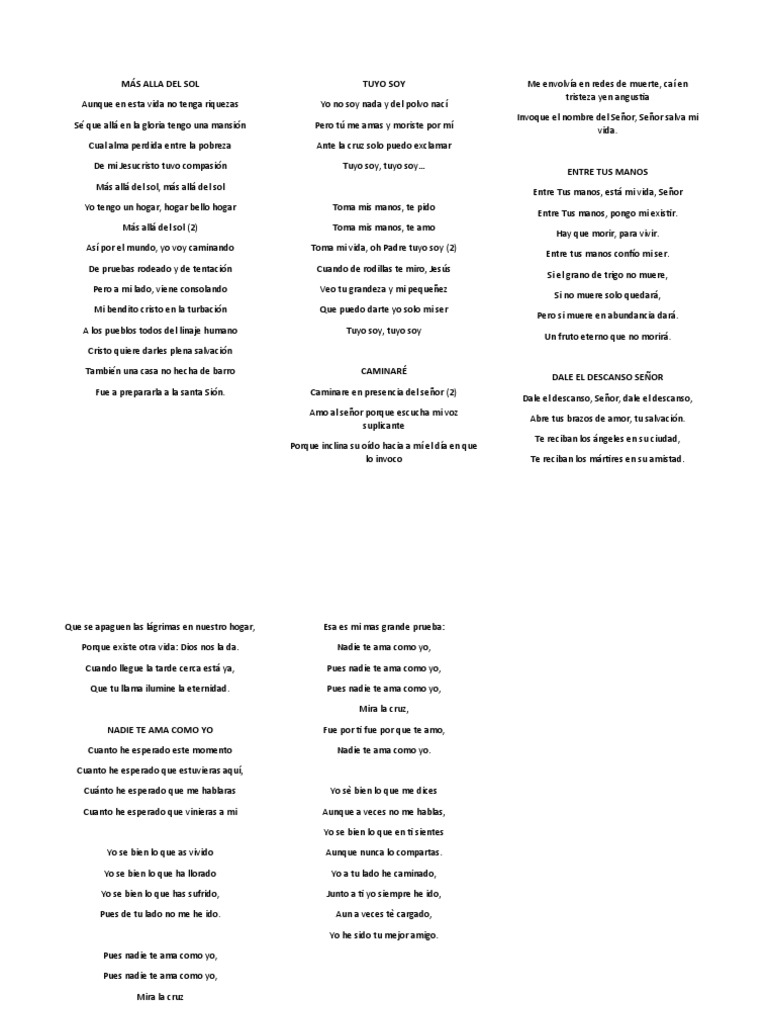 Canciones de Difuntos | PDF | Cristo (título)