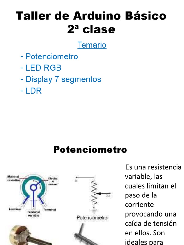 Taller de Arduino Básico Clase 2 | PDF