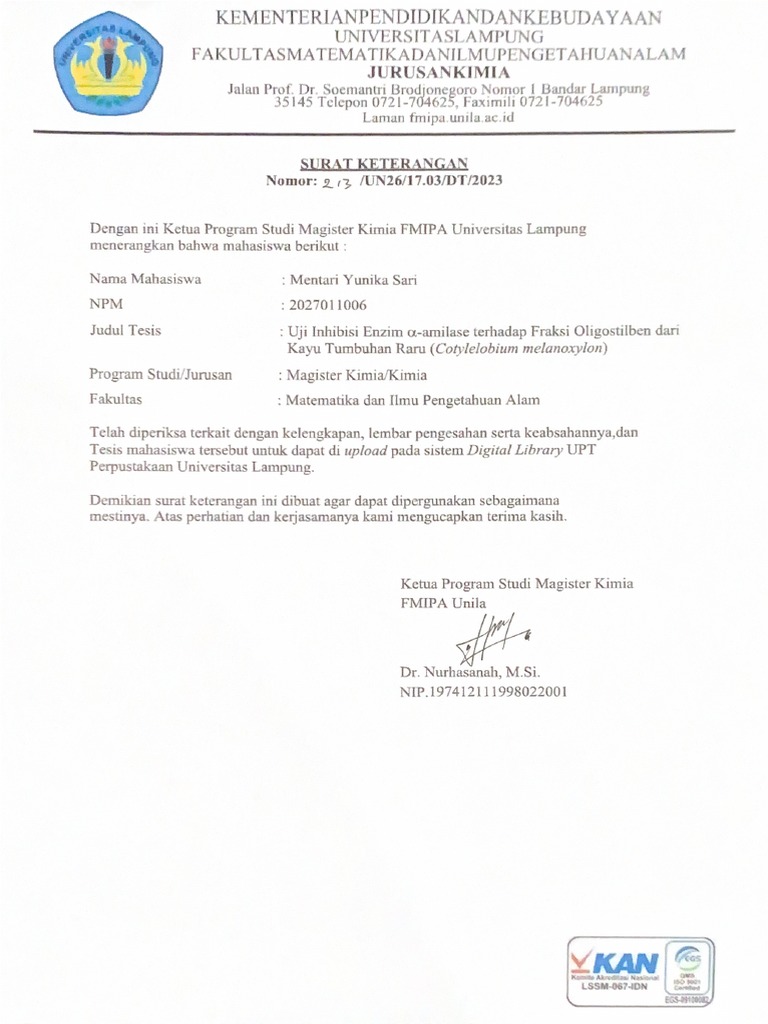 Contoh Surat Perizinan | PDF