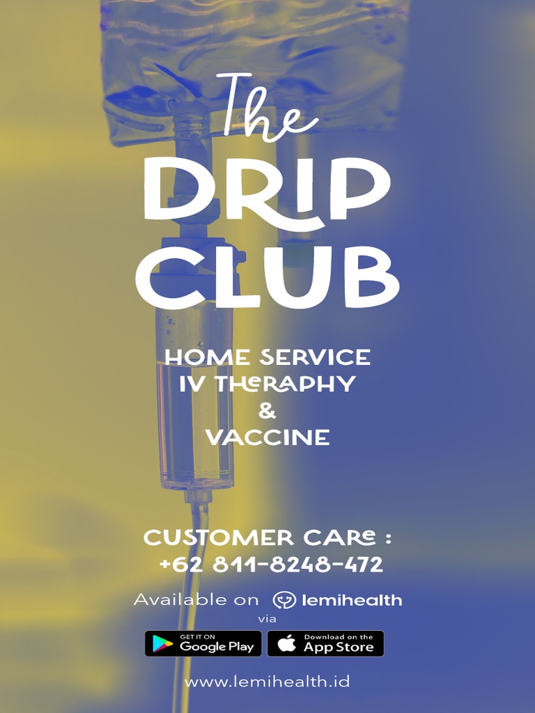 New_Menu The Drip Club IV Only | PDF | Vitamin C | Vitamin D