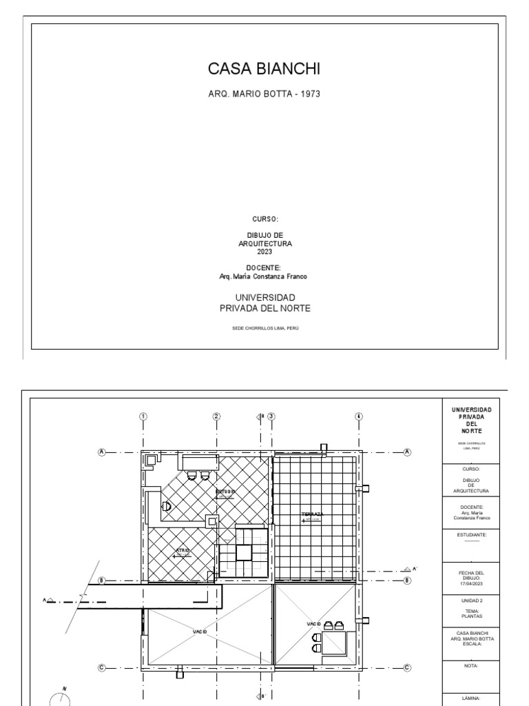Casa Bianchi - Mario Botta | PDF