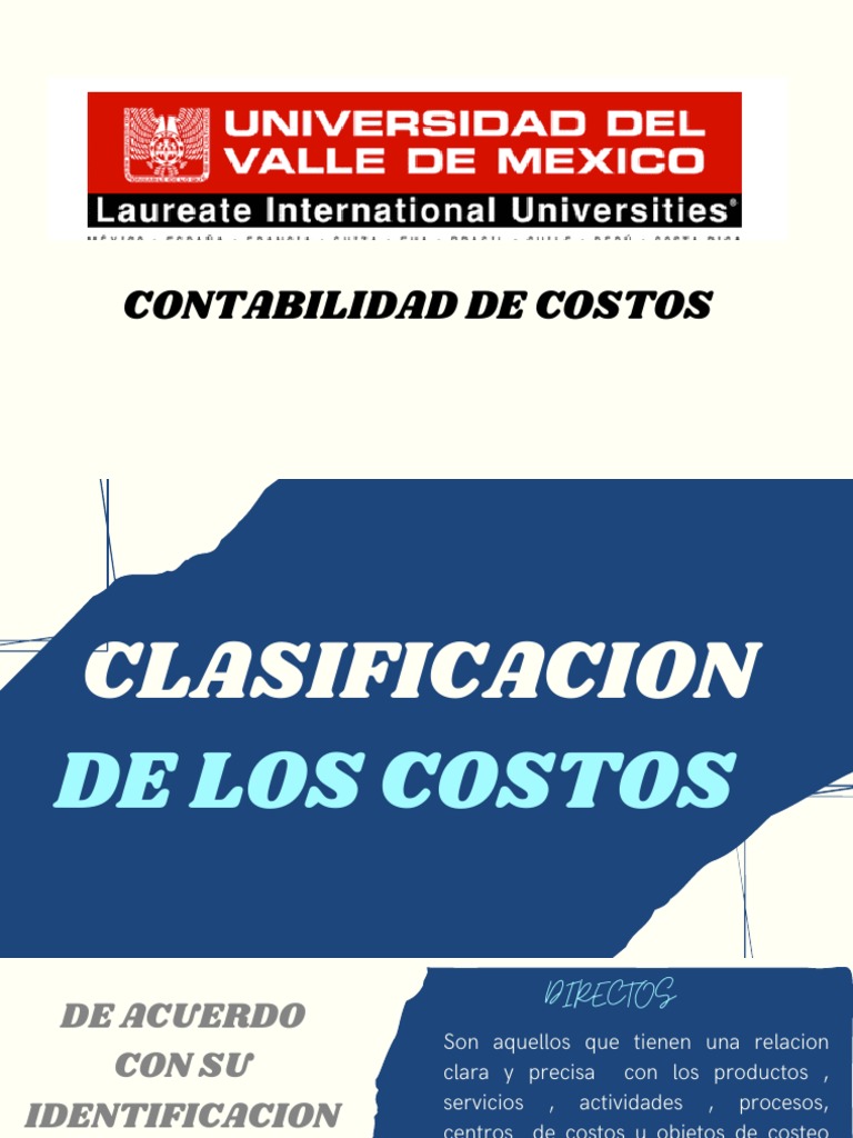 Clasificacion de Los Costos | PDF | Ciencias económicas | Negocios económicos