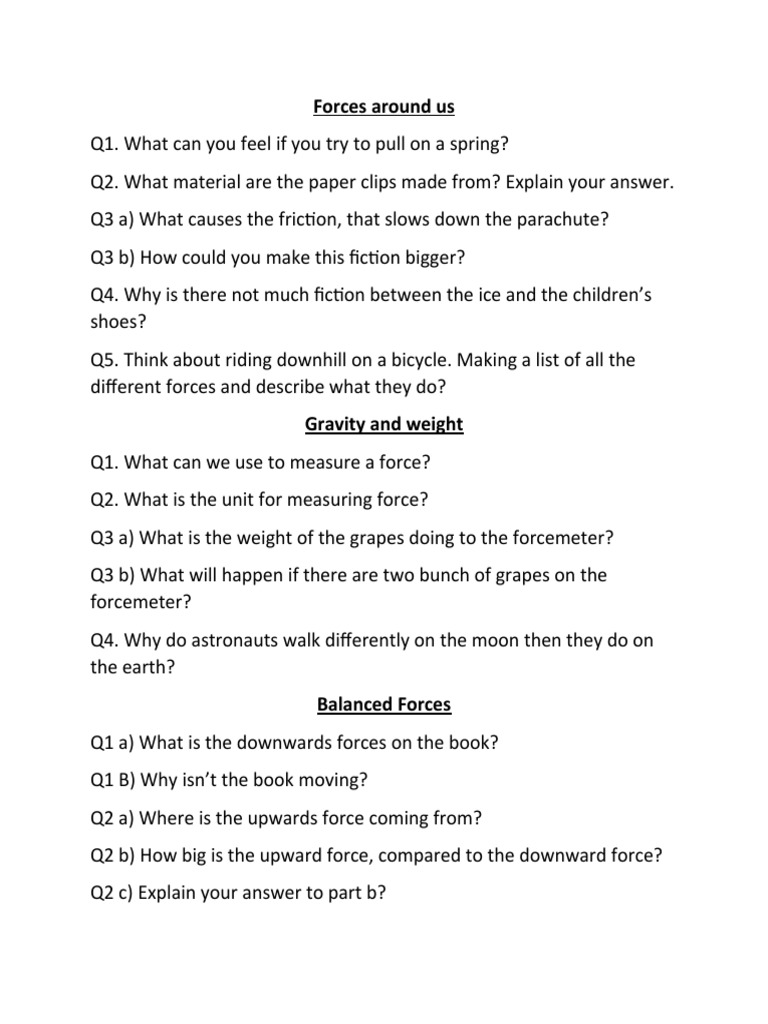 Forces around us | PDF