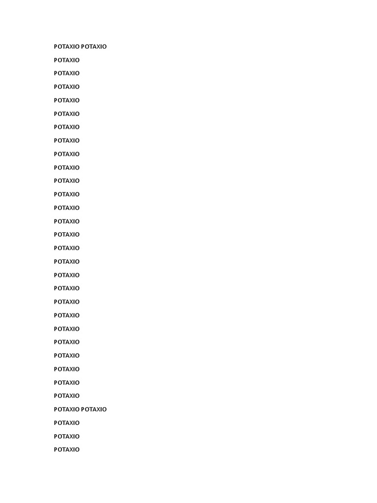 Potaxio Potaxio | PDF