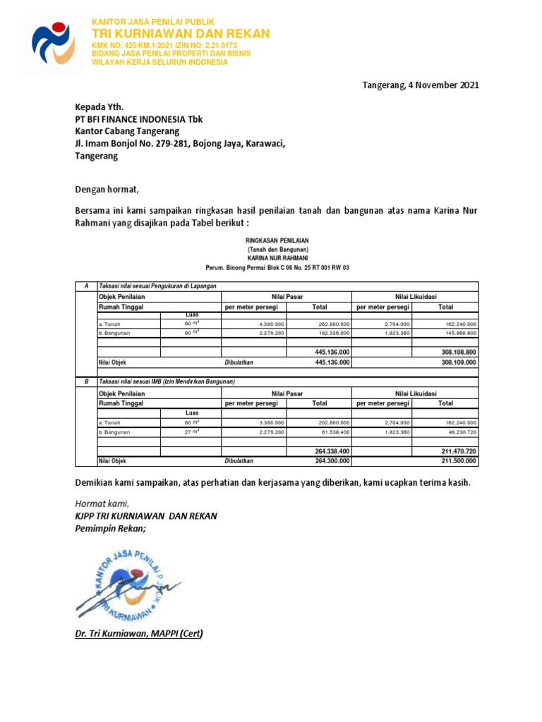 Resume Penilaian - Karina Nur Rahmani | PDF