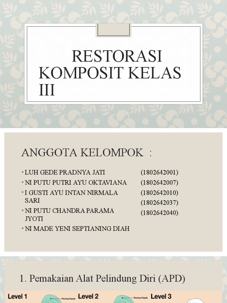 RESTORASI KOMPOSIT KELAS III | PDF | Pengembangan Diri | Sains & Matematika