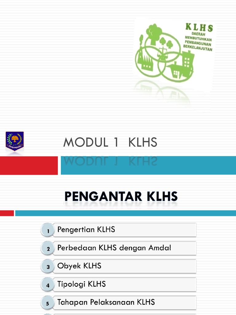 Modul 1-Pengantar KLHS | PDF