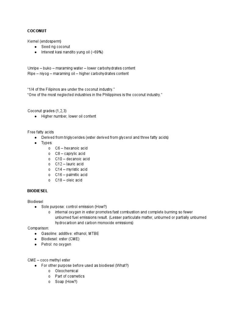 Plant Visit | PDF | Biodiesel | Coconut Oil