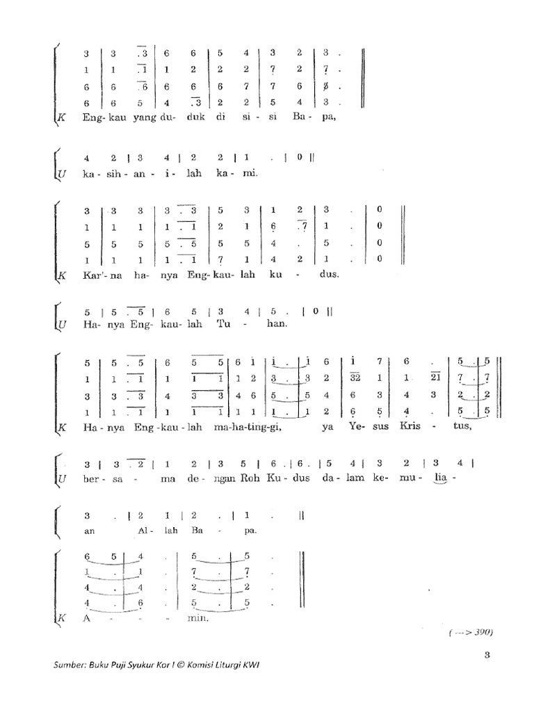 KEMULIAAN (Lauda Sion) PS 348 Hlm. 3 | PDF