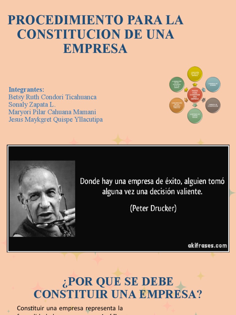 Pasos para La Constitucion de Una Empresa (I) | PDF | Derecho Civil (Common Law) | Documentos ...