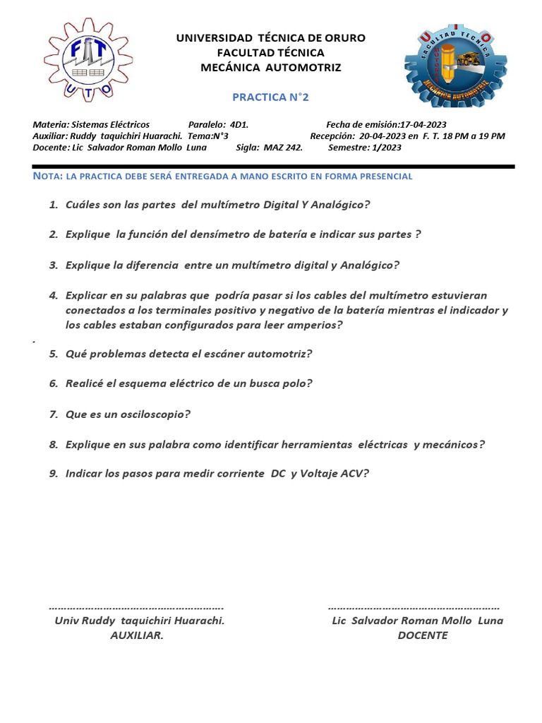 P2 MAZ 242 SISTEMAS ELÉCTRICOS 4D1 | PDF