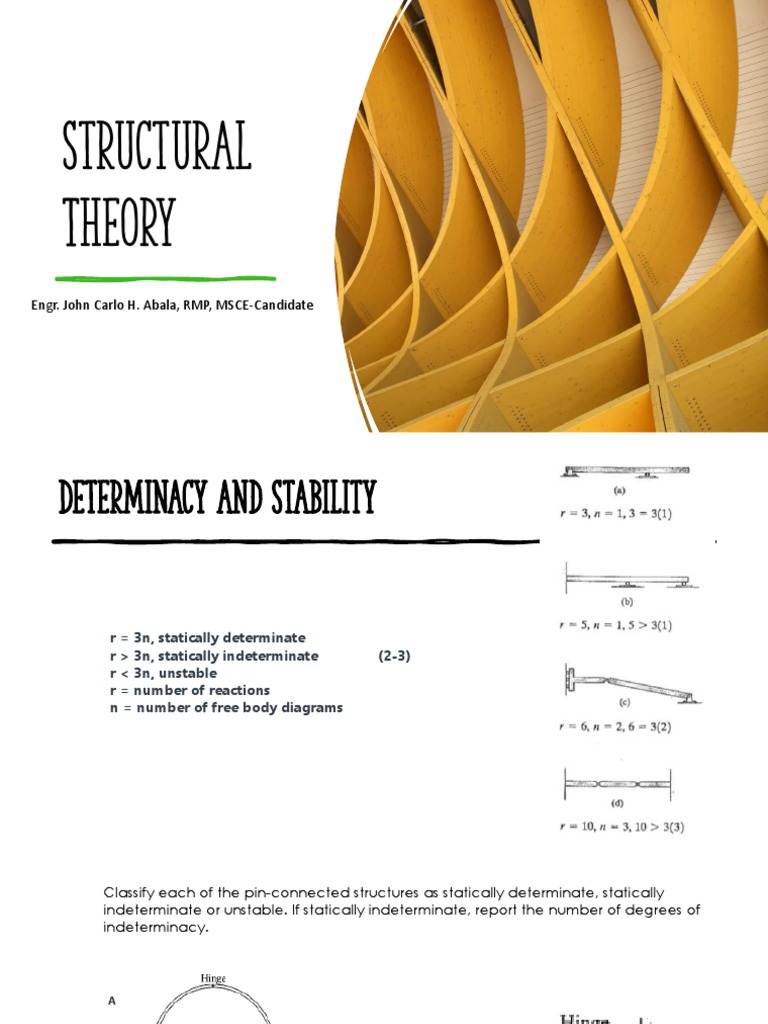 Structural Analysis: Determinacy & Stability | PDF | Physical Sciences ...