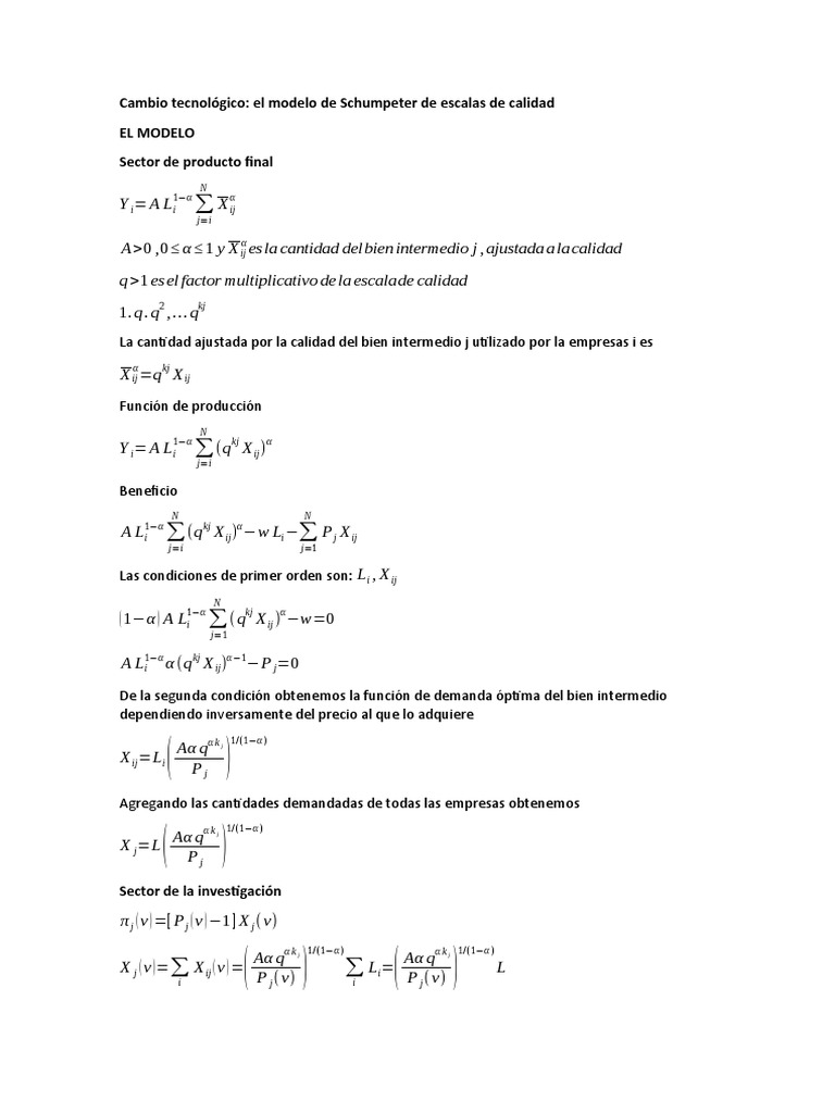 Modelo Schumpeter | PDF