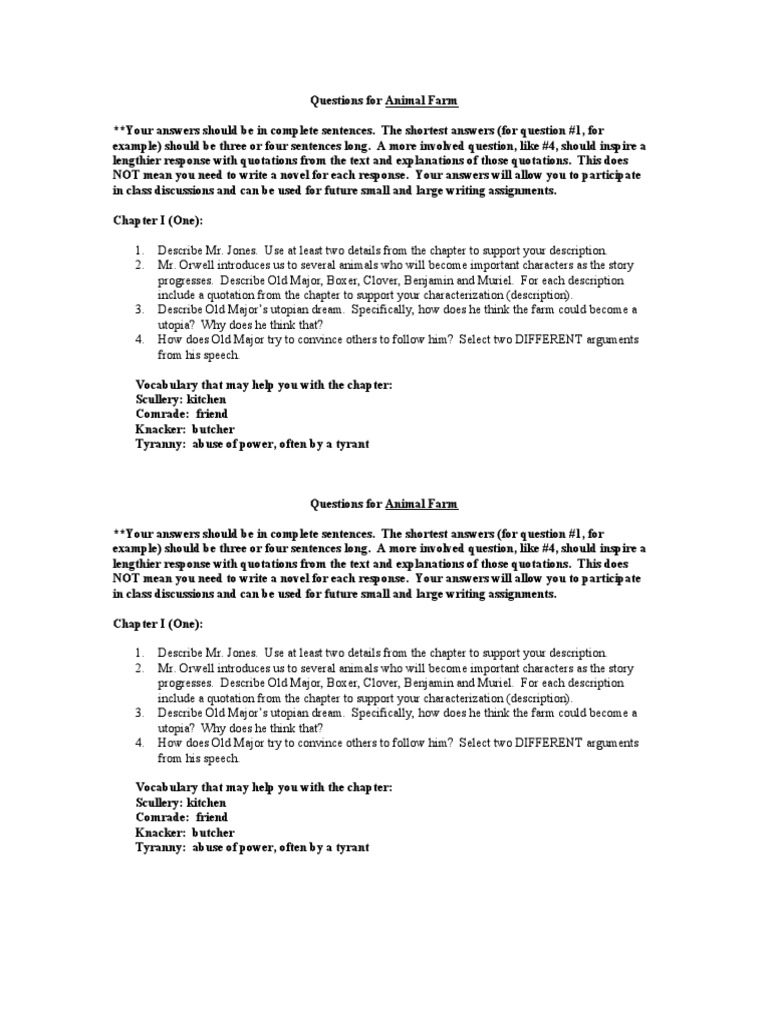 Analyzing Characters in Animal Farm | PDF | Utopia