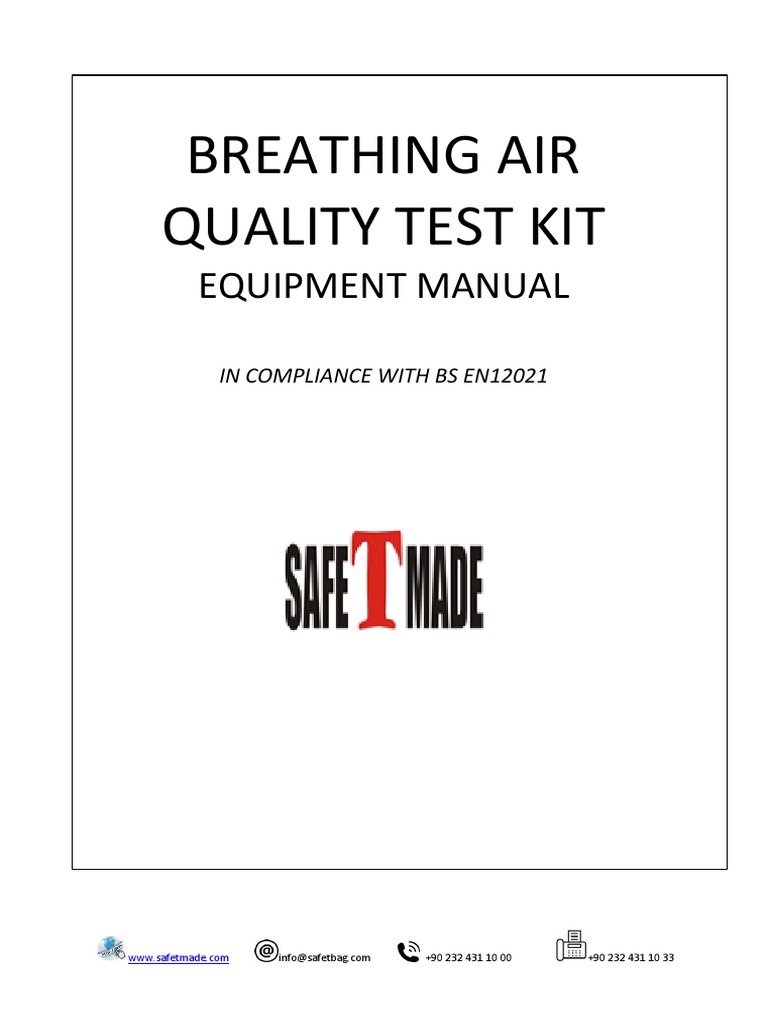SafeTmadeBreathing Air Quality Test Kit Manual | PDF | Carbon Dioxide ...
