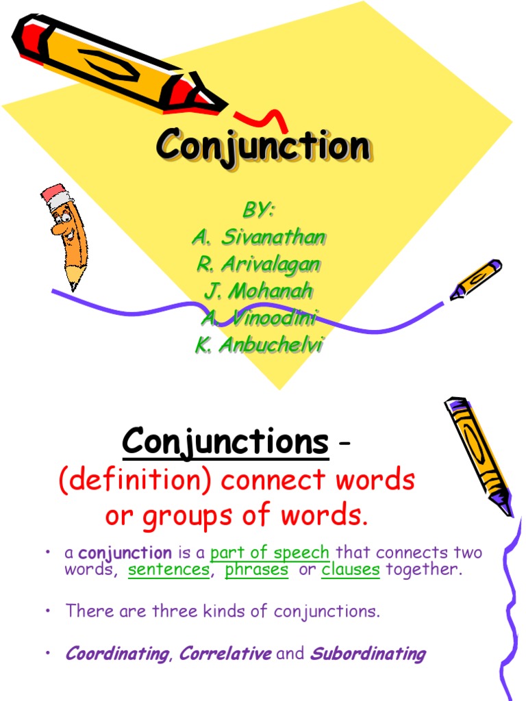 Conjunction Notes | Clause | Word