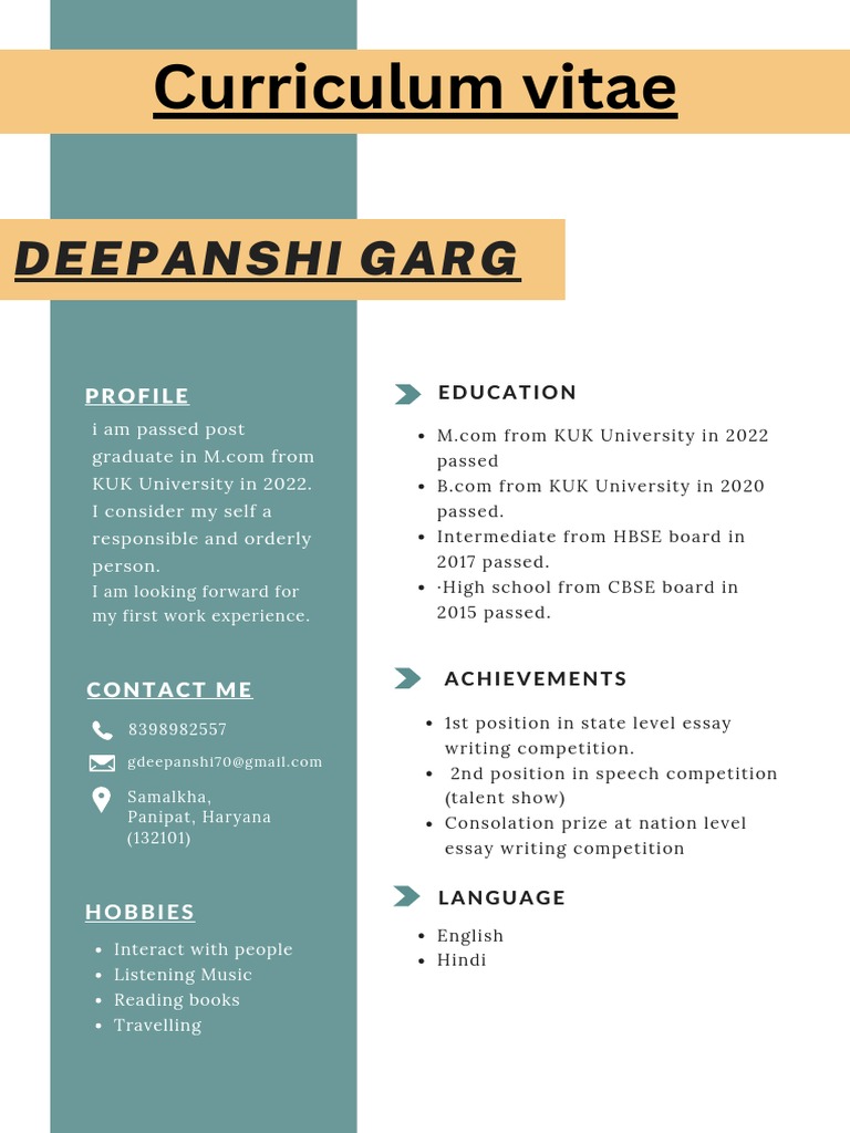 Deepanshi Garg Resume | PDF