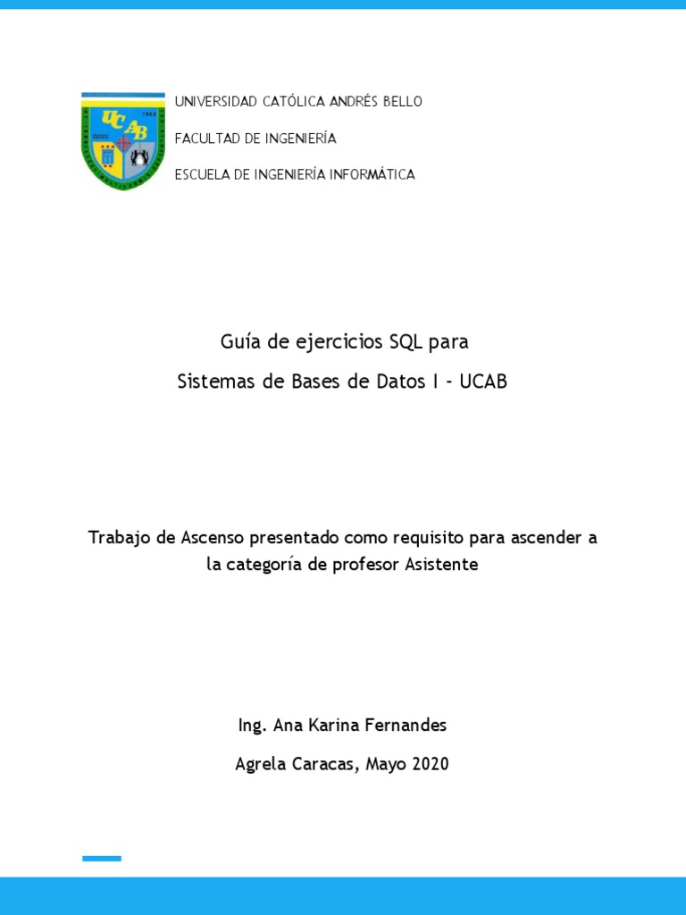 Ejercicios SQL | PDF | SQL | Bases de datos