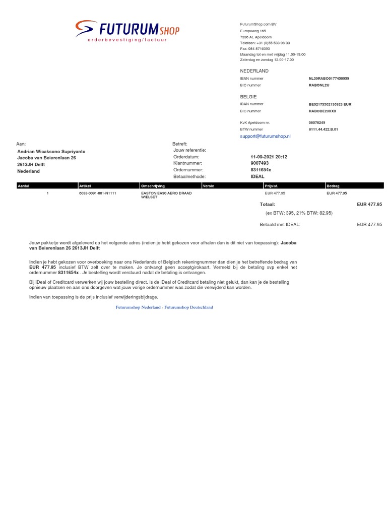 Factuur 1 | PDF