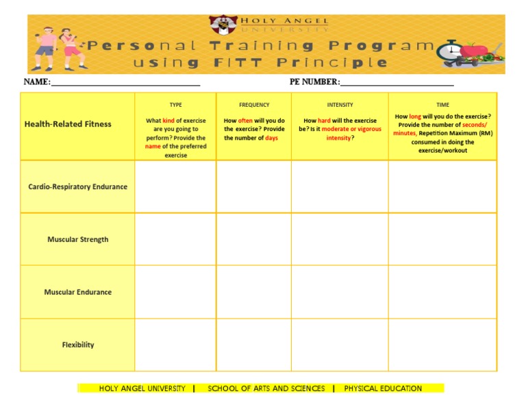 Personal Training Program Design Using FITT Principle | PDF