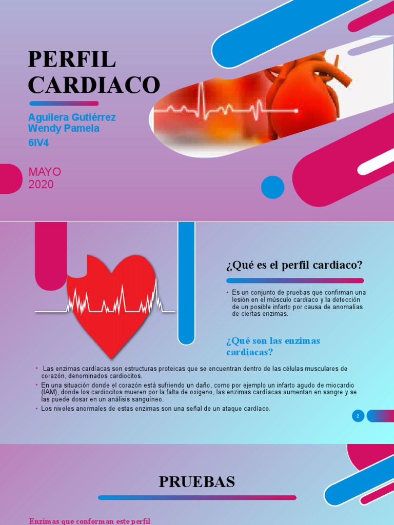 Perfil Cardiaco | PDF | Infarto de miocardio | Enfermedades y trastornos