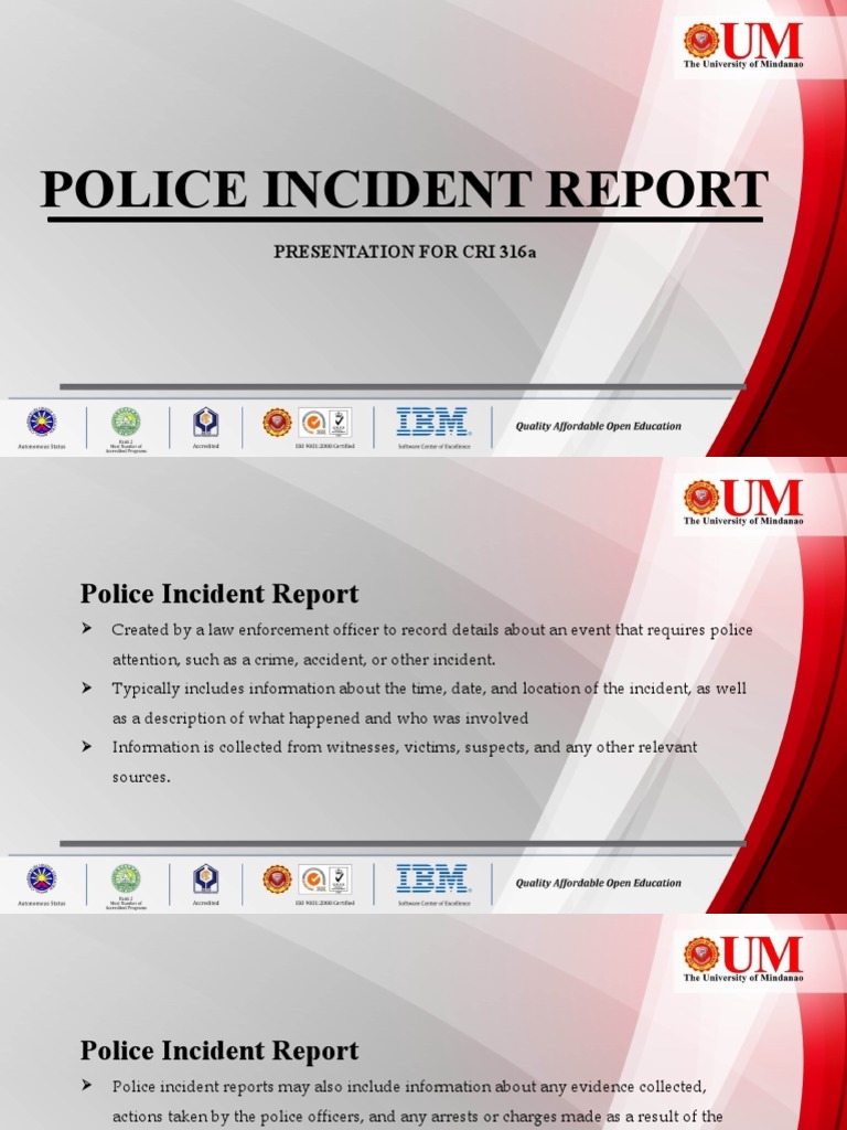 Incident Report | PDF