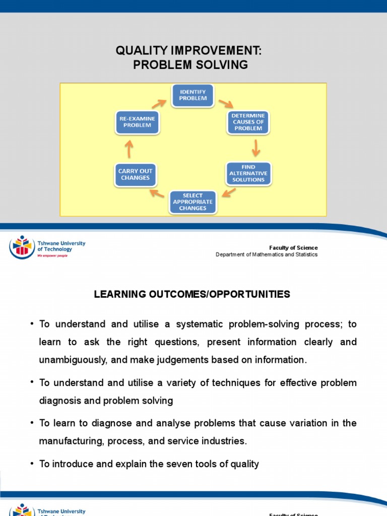 Quality Improvement - Problem Solving | PDF | Statistics | Brainstorming