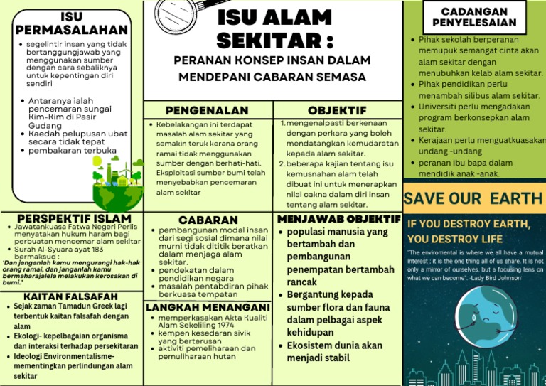 Poster Ilmiah Group Isu Alam Sekitar | PDF