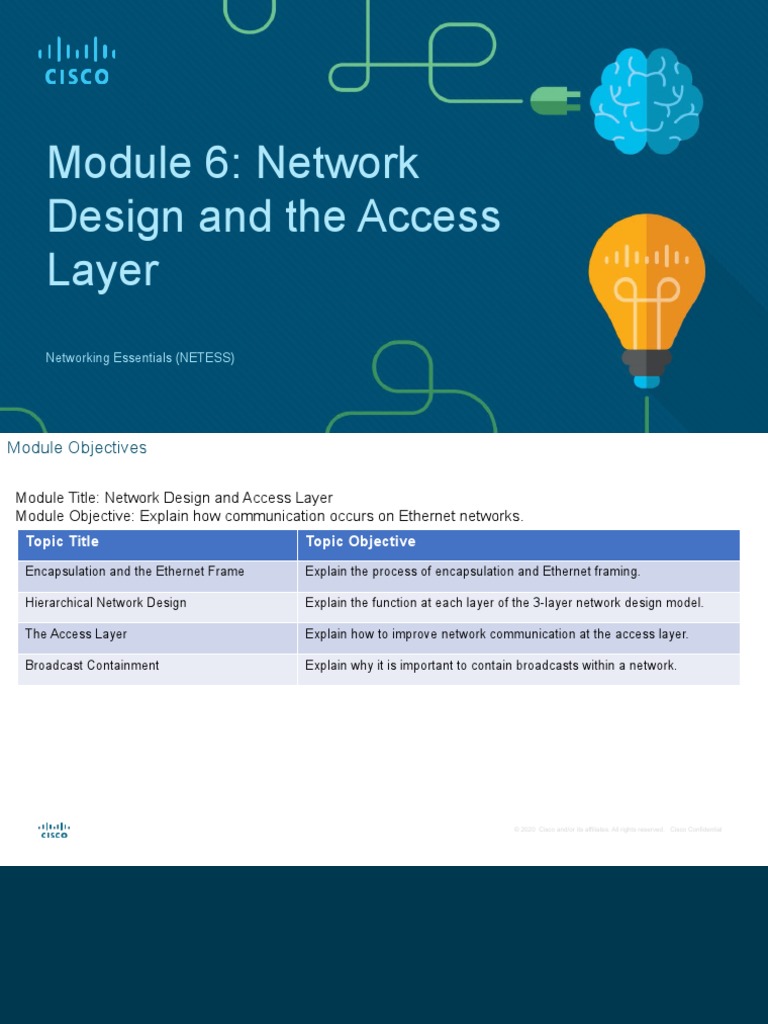 Module 6: Network Design and The Access Layer: Networking Essentials ...