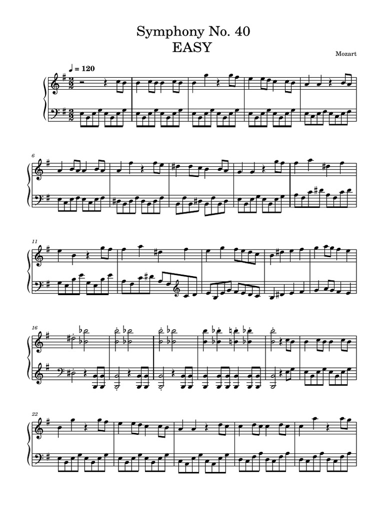 Mozart Symphony No. 40 Overview | PDF | Musical Compositions | Symphony