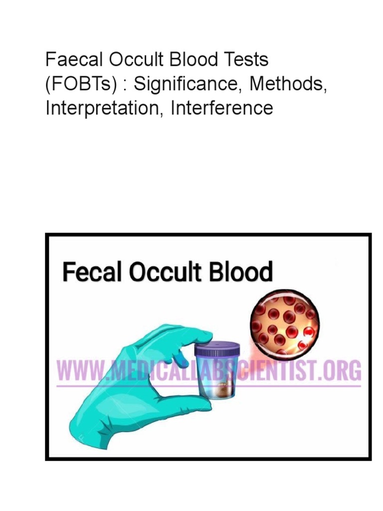 Faecal Occult Blood Tests | PDF | Medical Specialties | Clinical Medicine