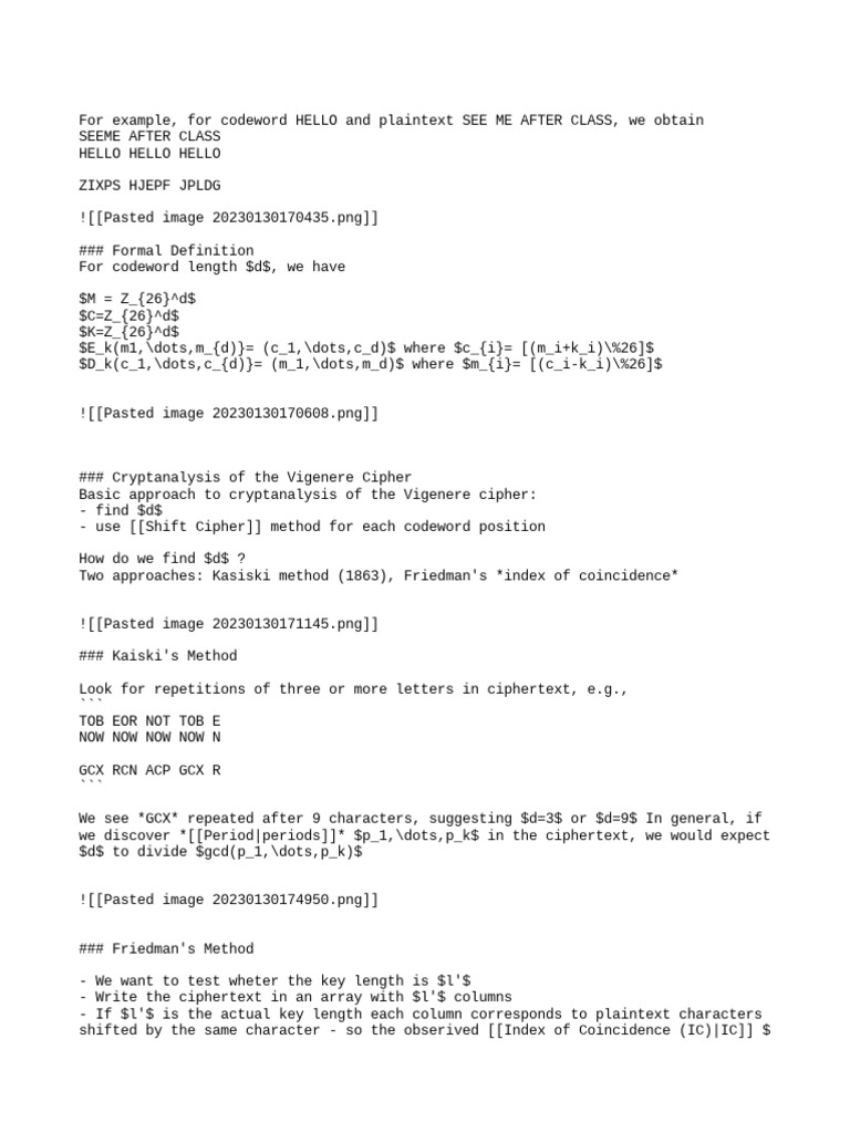 Vigenere Cipher | PDF | Cipher | Applied Mathematics