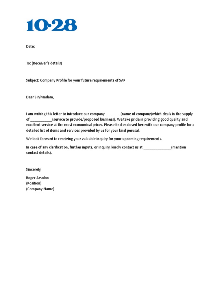 Intent Letter | PDF